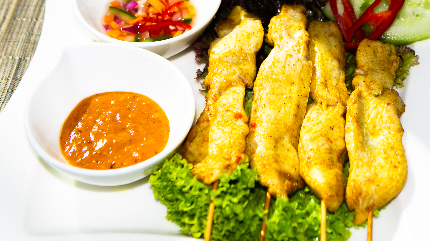 [804] Satay Gai 8Stk - Smiling Fish Baden