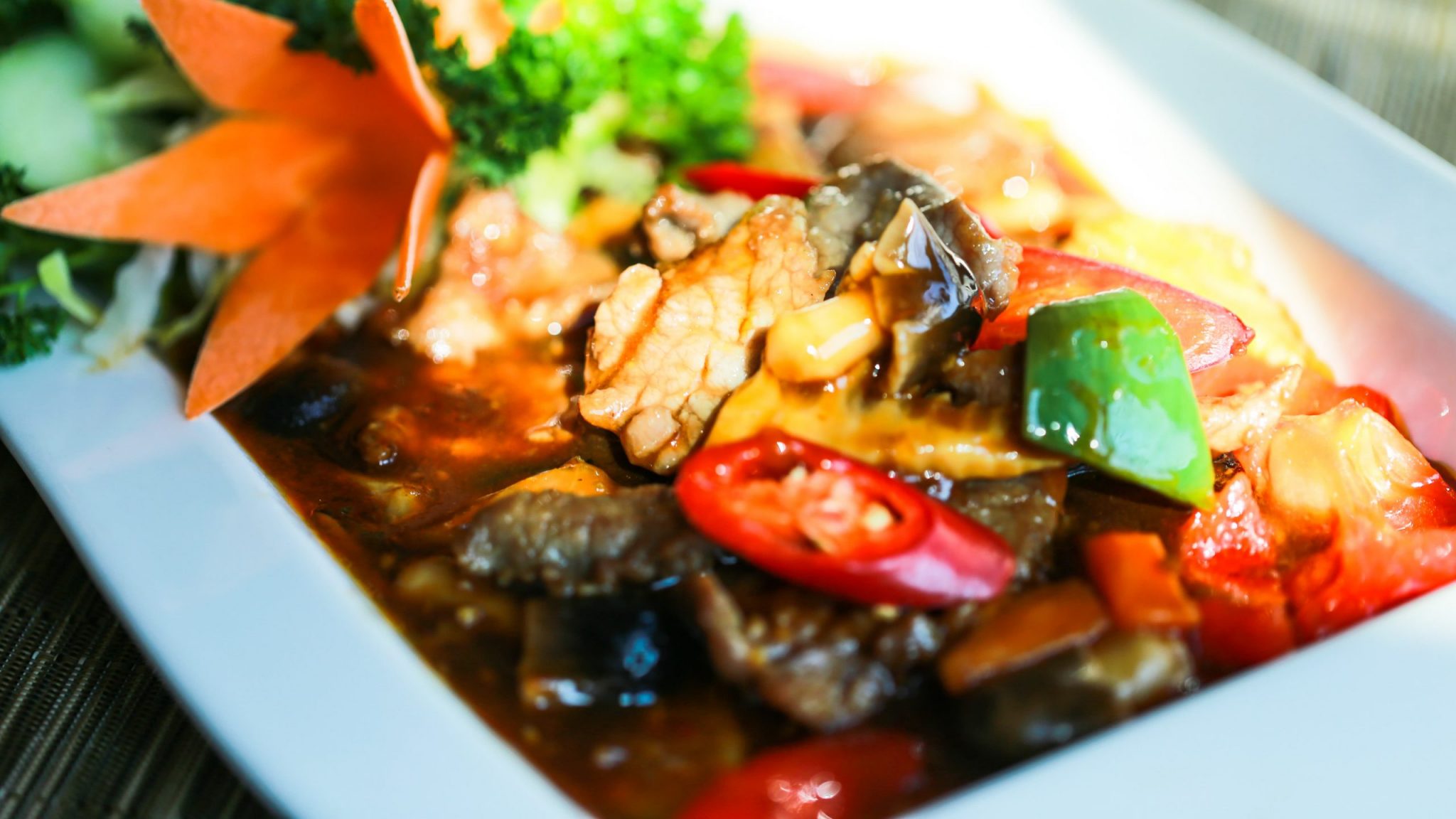 [742] Rindfleisch Szechuan (scharf) - Smiling Fish Baden